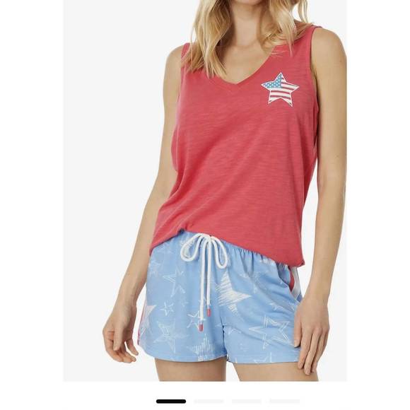 PJ Salvage | Tops | New Pj Salvage Star Spangled Love Tank In Cherry ...